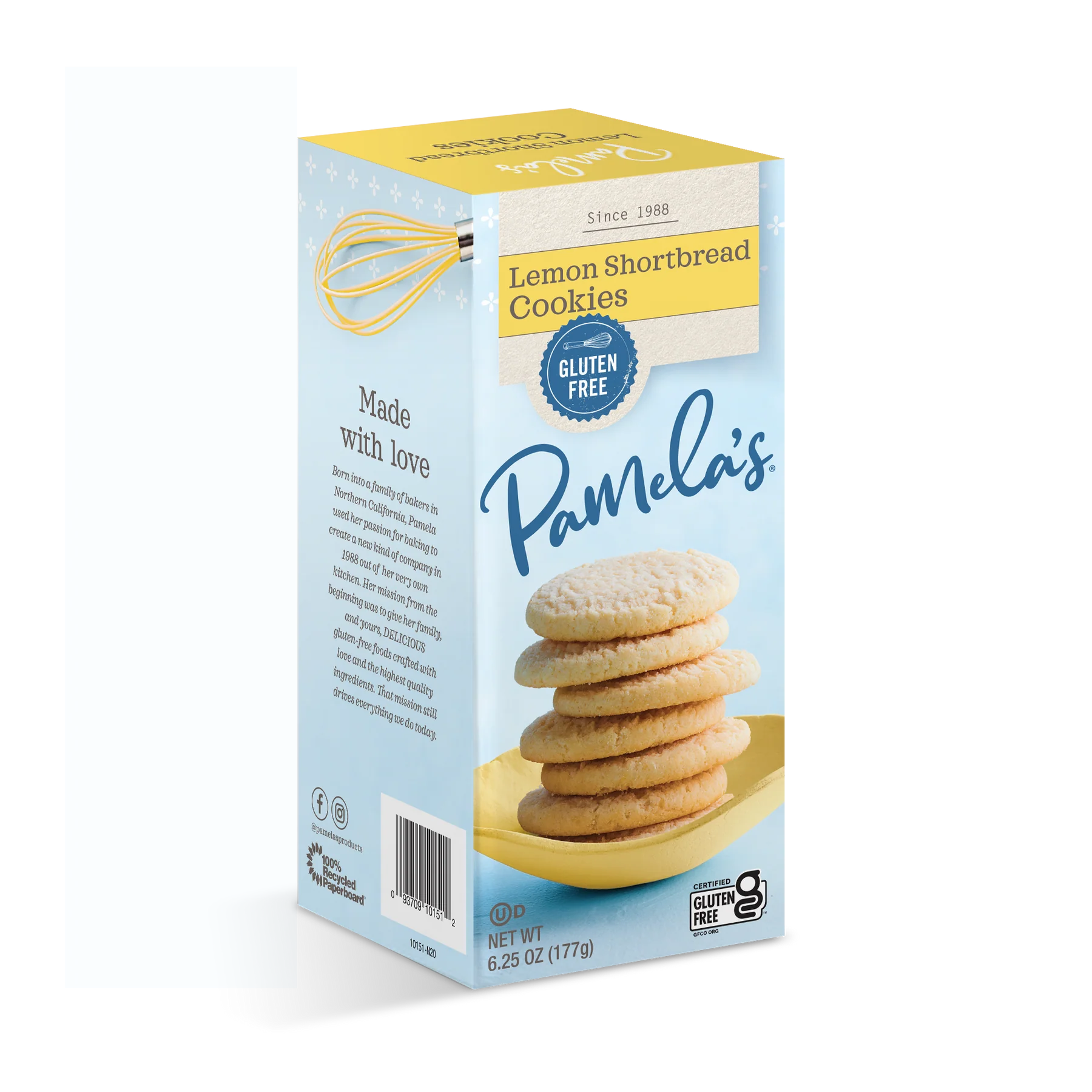 Pamela's Lemon Shortbread Cookies (CGF) – All Goodness No Gluten